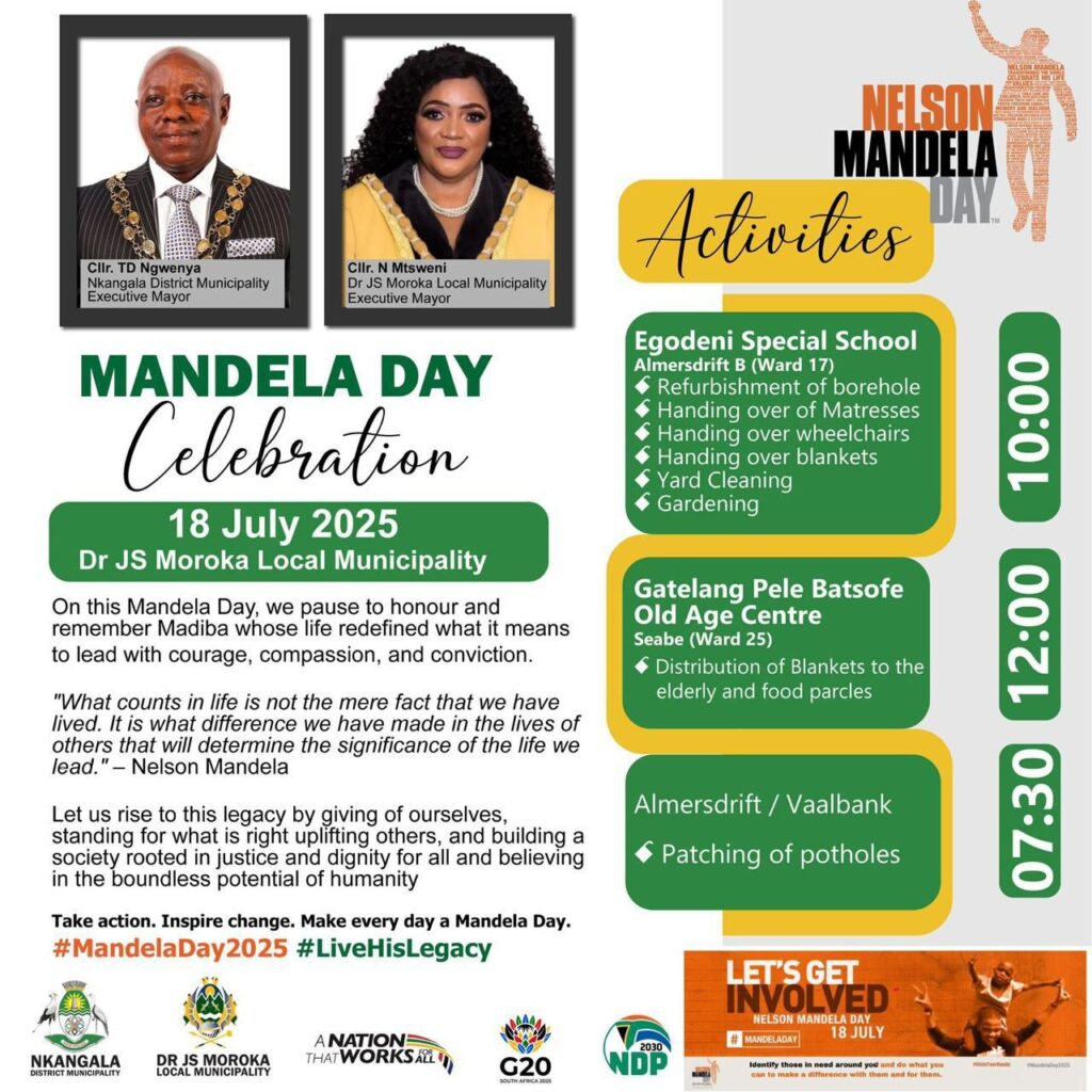 Mandela Day | Dr JS Moroka Local Municipality